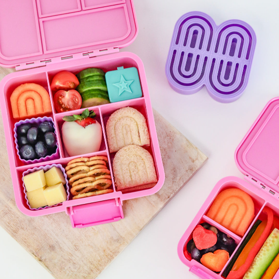 Bright Brands. Lunch Punch Sandwich Cutters - Rainbows