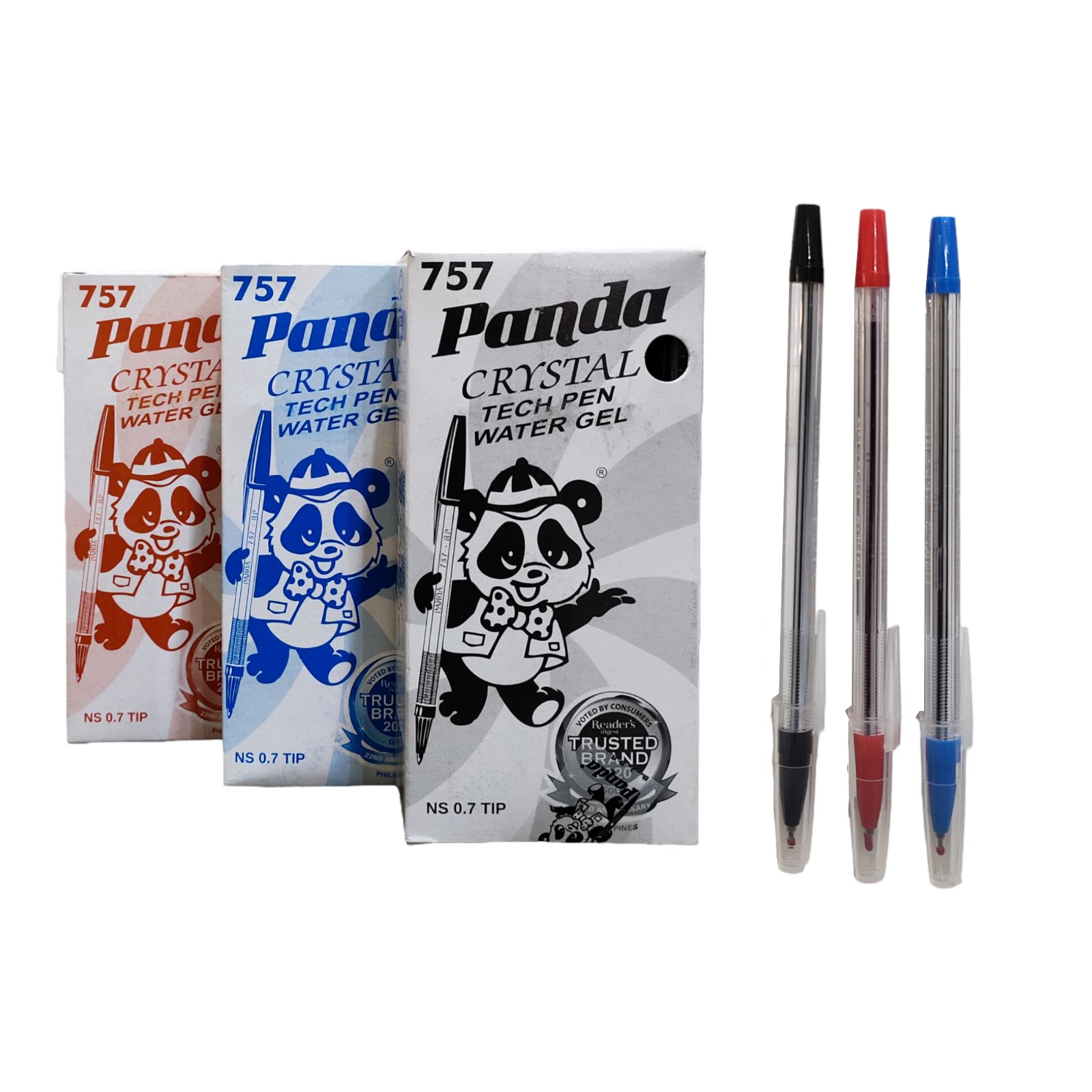 Bright Brands. Panda Crystal Ballpen Red